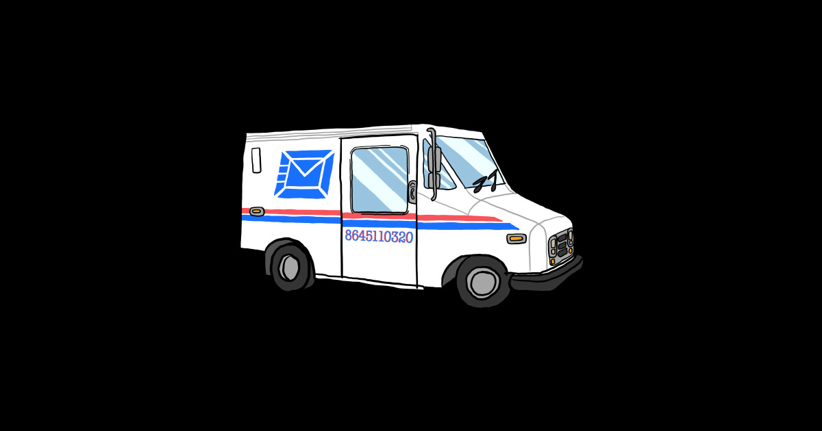 8645 Mail Truck - Vote 2020 - Sticker | TeePublic