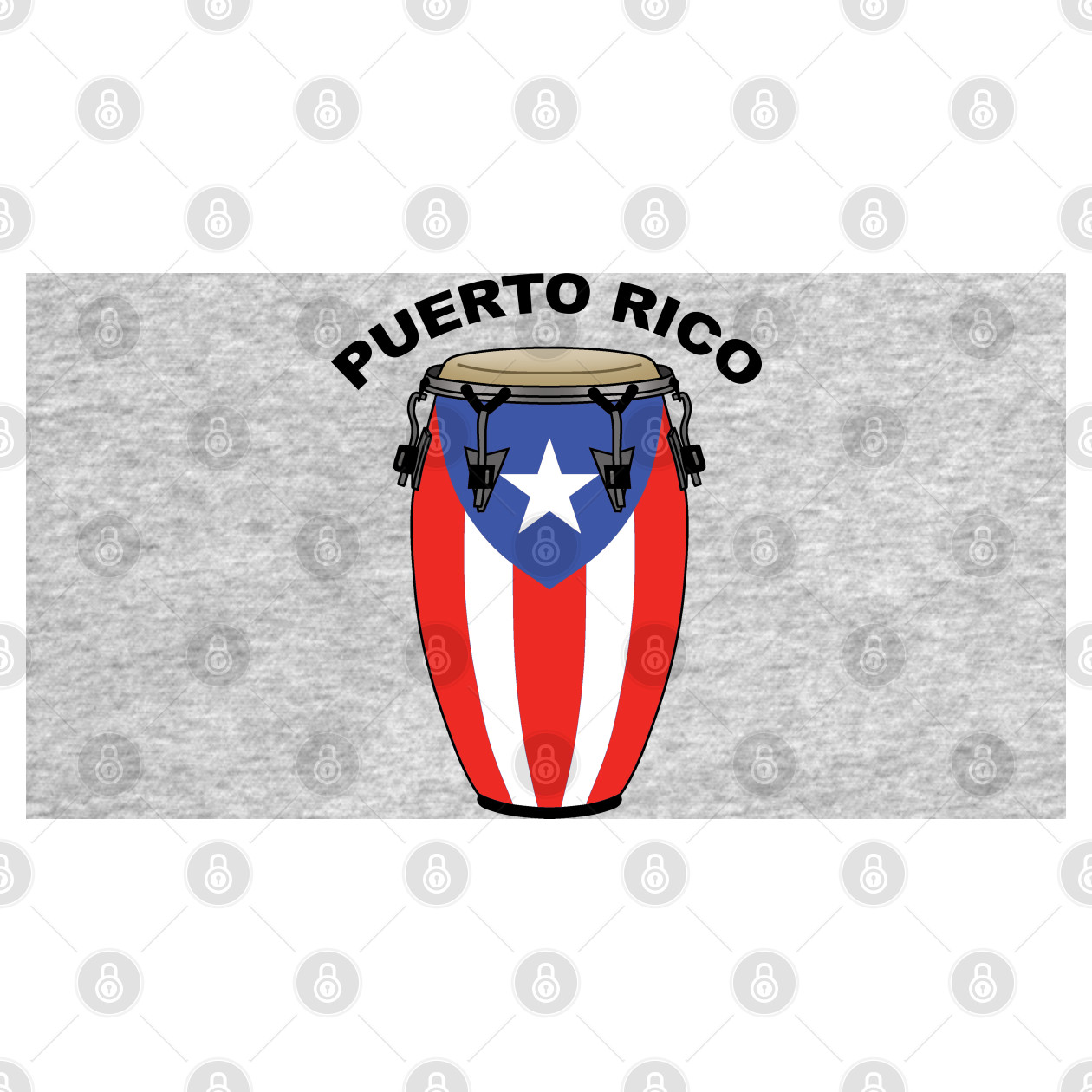 Puerto Rico Conga - Purto Rican Flag - Hoodie | TeePublic