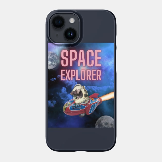 Space Explorer - Cute Mouse traveling in space - Space Mouse - Phone ...