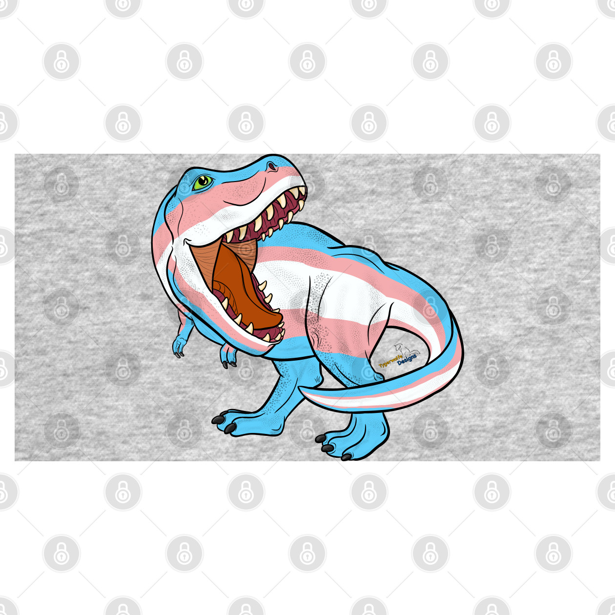 Transosaurus Rex (Scaled) - Transgender Pride - Transgender - T-Shirt ...