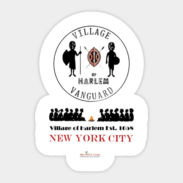 Village of Harlem Vanguard - Harlem - Sticker | TeePublic