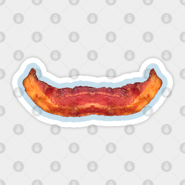 Bacon Smile - Funny - Sticker | TeePublic