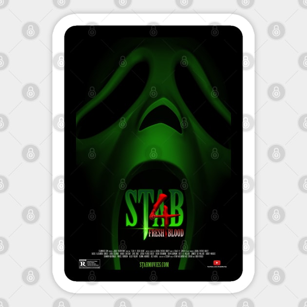Stab 4: Fresh Blood Poster - Scream - Sticker | TeePublic