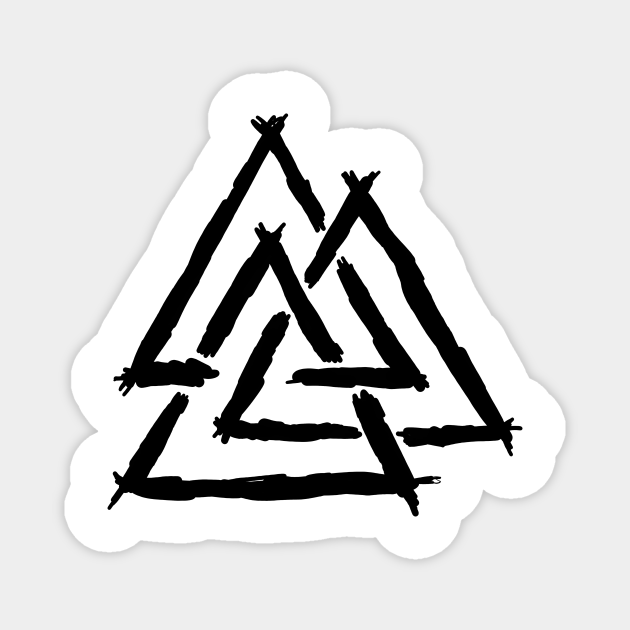 Valknut Norse Symbol - Valknut Symbol - Magnet | TeePublic
