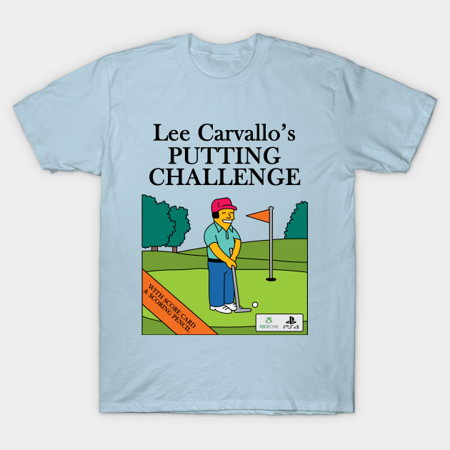 Lee Carvallo's Putting Challenge - Simpsons - T-Shirt | TeePublic