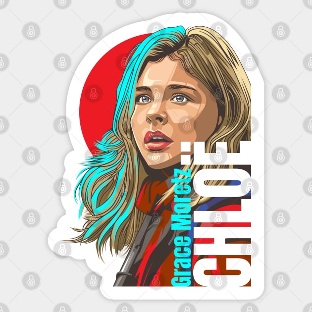 Chloë Grace Moretz Vector - Chloe - Sticker | TeePublic