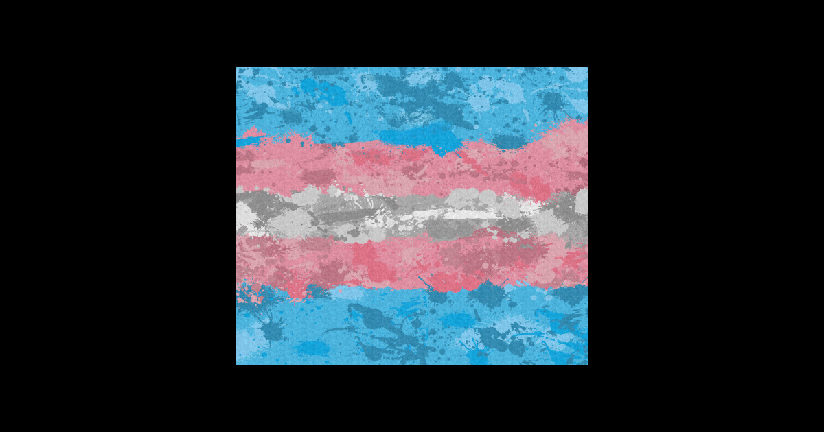 Abstract Paint Splatter Transgender Pride Flag Pattern - Transgender ...