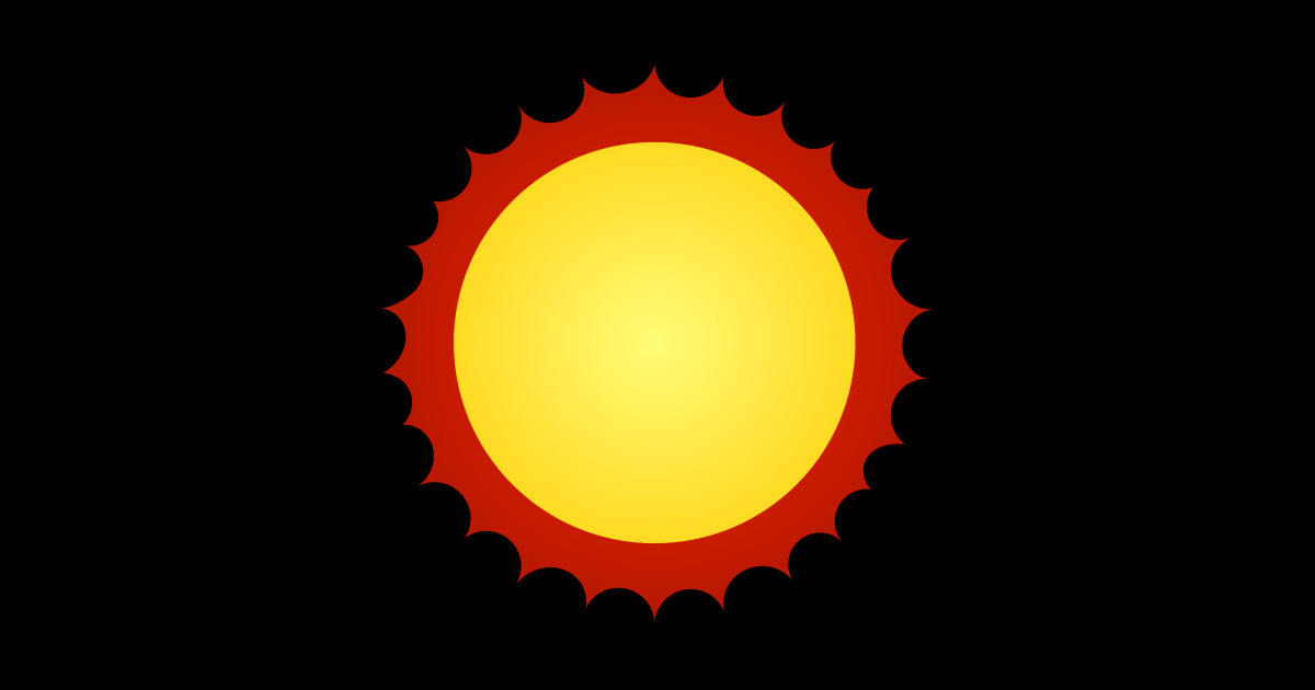 Kryptonian House of El sun logo from Jor-El - Kryptonian - Sticker ...