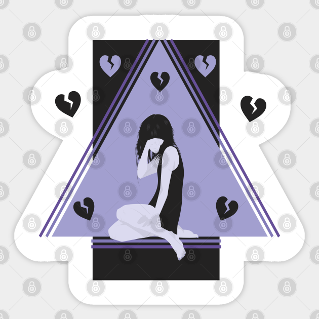 lonely girl - Lonely - Sticker | TeePublic