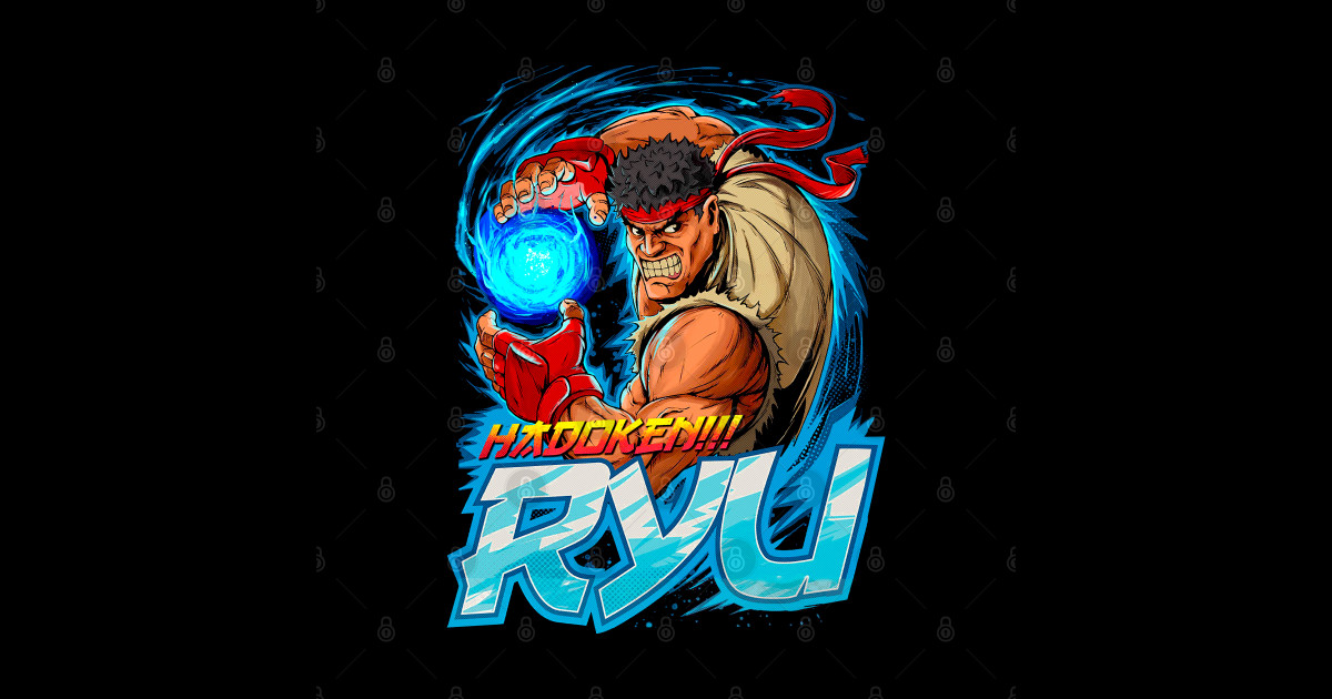 Ryu Video Game Fanart - Ryu - Posters and Art Prints | TeePublic
