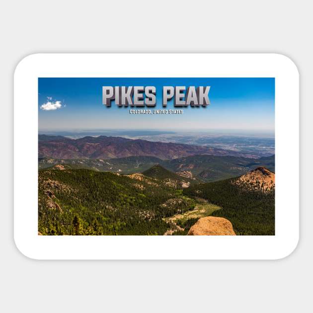 Pikes Peak Colorado - Pikes Peak Colorado - Sticker | TeePublic