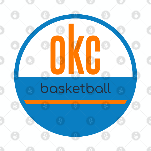 okc basketball - Oklahoma City Thunder - Baseball T-Shirt | TeePublic