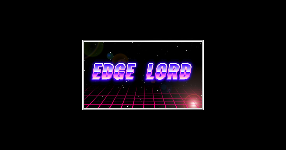 Edge Lord Retro - Internet Trends - Sticker | TeePublic