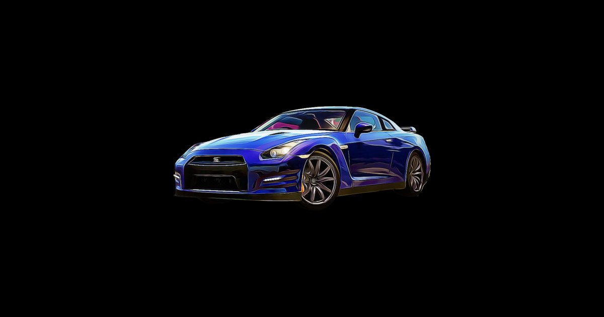 GTR r35 Cartoon - Classic - Sticker | TeePublic