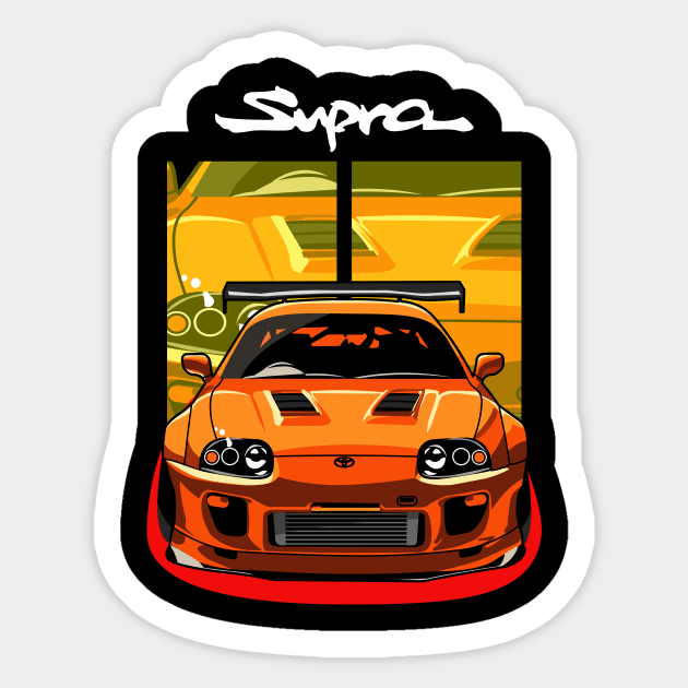 Toyota Supra MK4 JDM - Toyota Supra Mk4 - Sticker | TeePublic