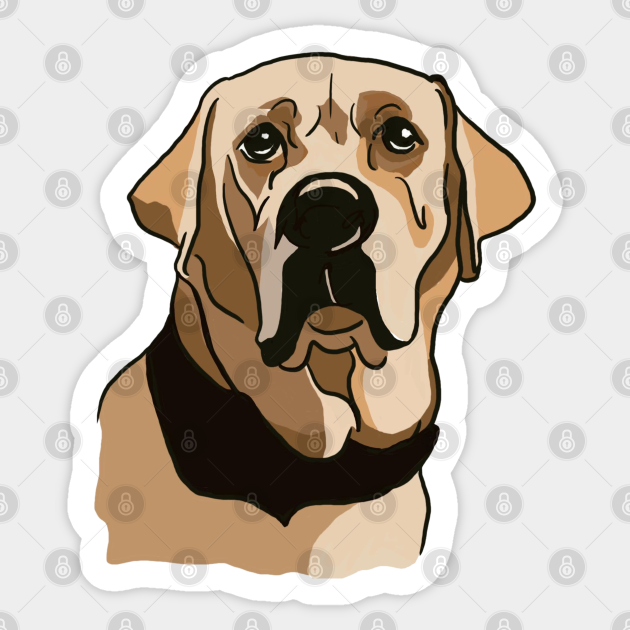 Yellow Labrador, Sticker, Shirt, Poster and more - Yellow Lab - Sticker ...