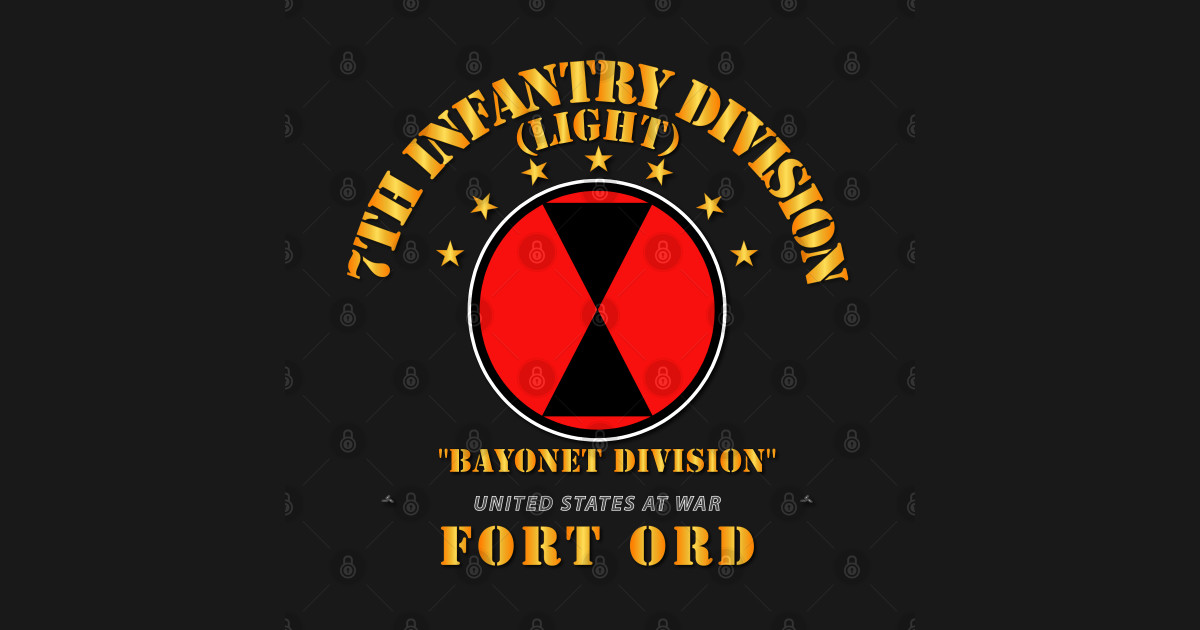 7th Infantry Division - Ft Ord - 7th Infantry Division Ft Ord - T-Shirt ...