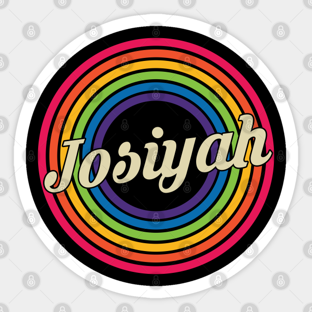 Josiyah - Retro Rainbow Style - Josiyah - Sticker | TeePublic