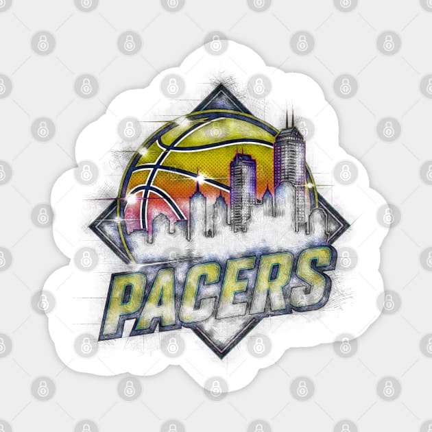 Indiana Pacers Logo - Indiana Pacers Logo - Sticker | TeePublic
