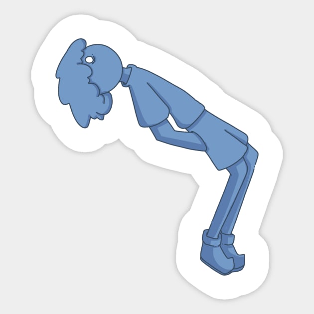 A Blue Boy - Blue - Sticker | TeePublic