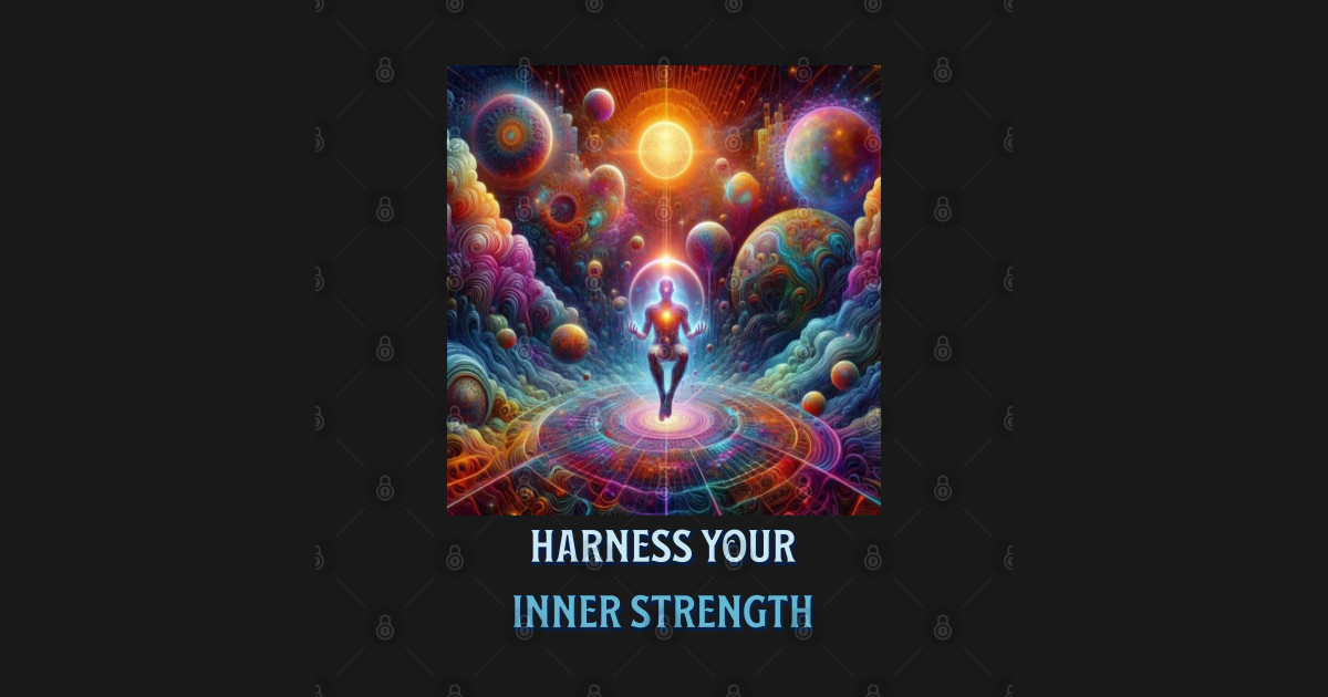 Inner strength - Psychedelic Art - T-Shirt | TeePublic