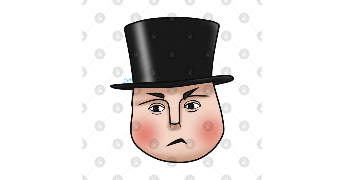 The Fat Controller - Angry face - Thomas - T-Shirt | TeePublic