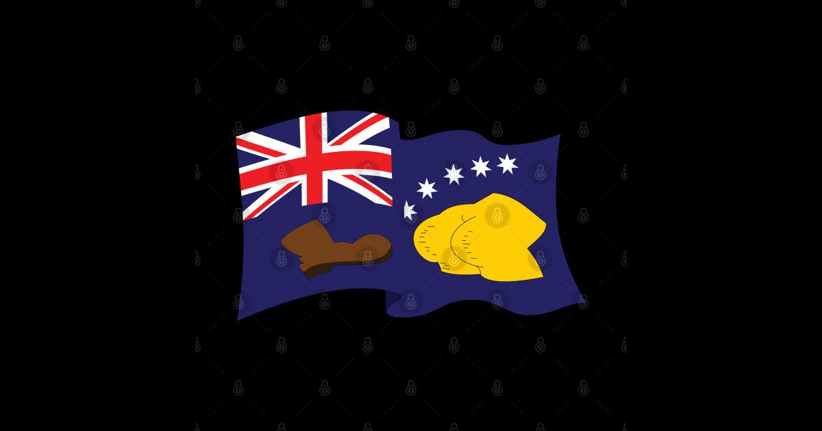 Booting Flag - Australia - Sticker | TeePublic