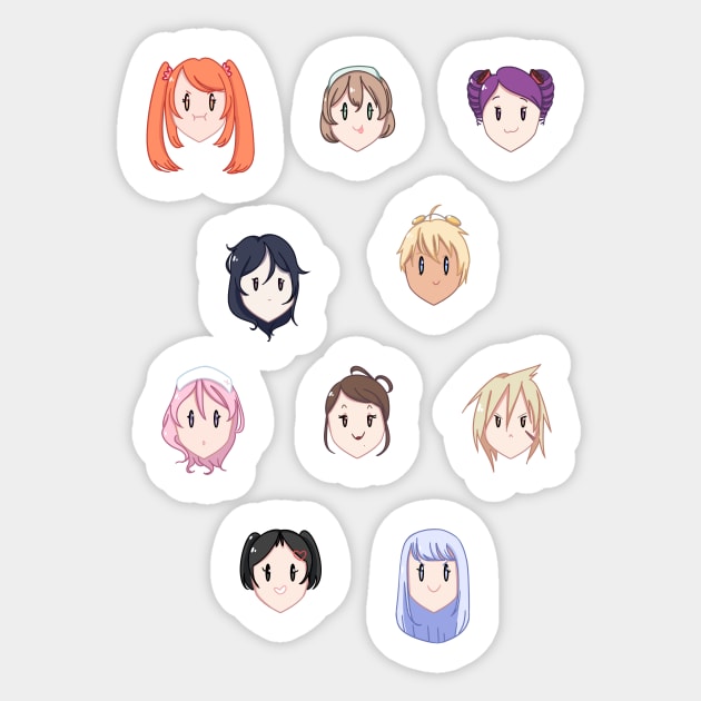 Yandere Simulator Rivals Sticker Set - Yandere Simulator - Sticker ...