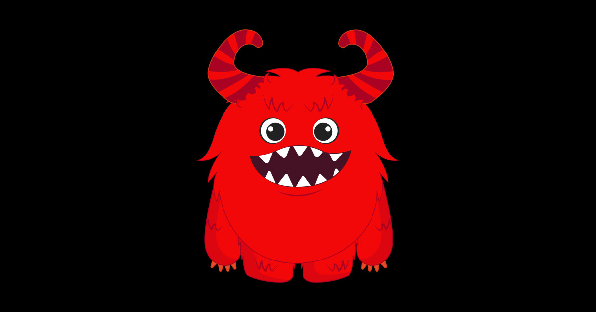 Red Monster - Cute Monster - Sticker | TeePublic