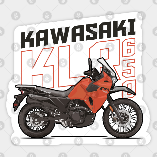 KLR 650 - Orabge - Klr 650 - Sticker | TeePublic