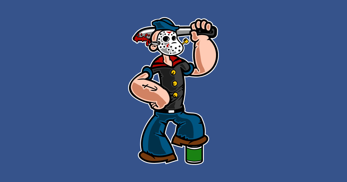 Popeye x Jason Mashup Chibi Art Style //// Spinach-Fueled Slasher ...