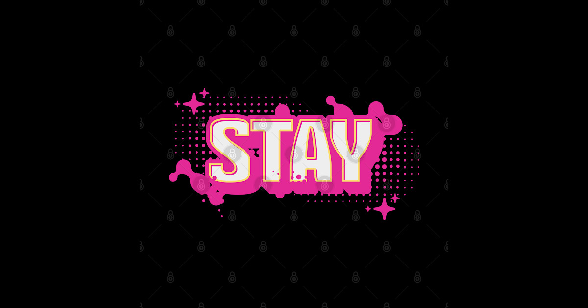 Stray kids skz stay typography text kpop Morcaworks - Stay - Sticker ...