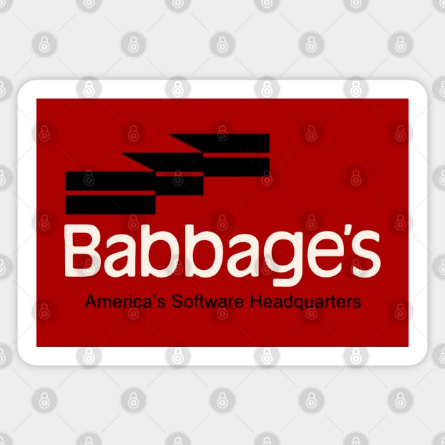 Babbage's - America's Software Headquarters - Babbages - Sticker ...