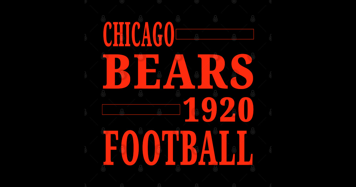 Chicago Bears Football 1920 Classic - Chicago Bears - Sticker | TeePublic