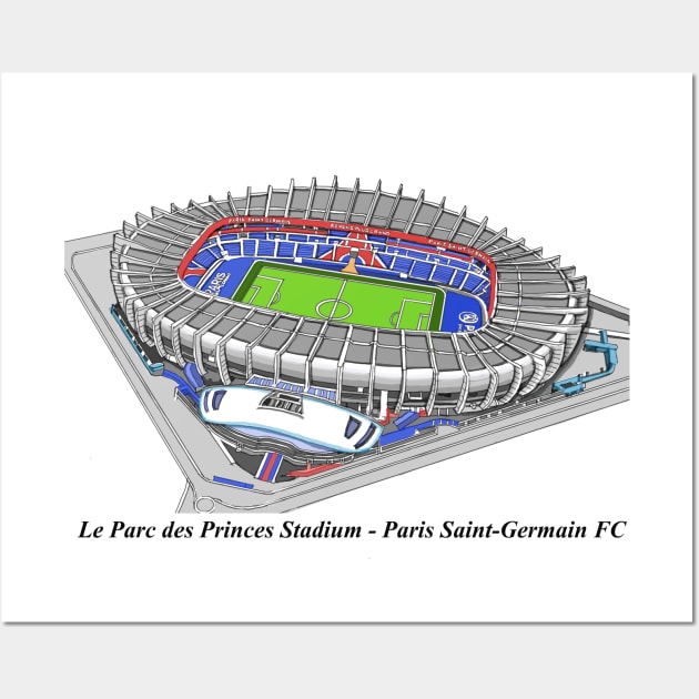 Drawing of Le Parc des Princes Stadium @ Paris Saint-Germain FC ...