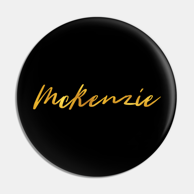 Mckenzie Name Hand Lettering in Faux Gold Letters - Mckenzie - Pin ...