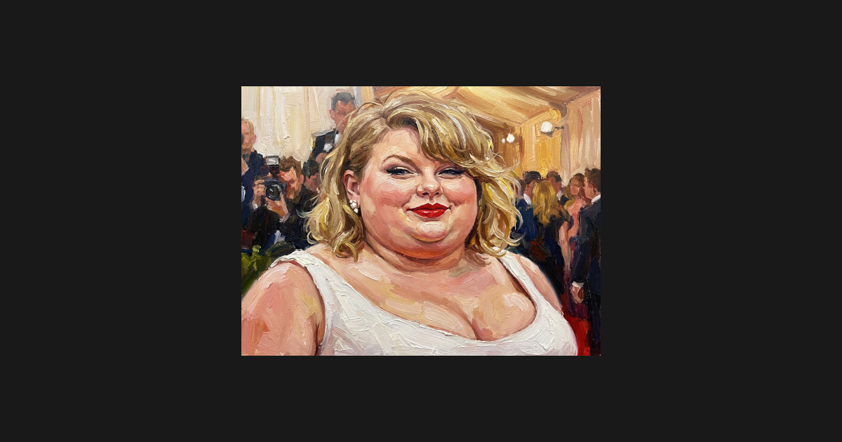 Not so Swift Fat Famous Celebrity Look a Like Painting - Funny Gift - T ...
