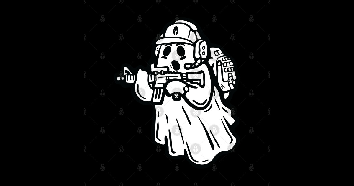 Ghost Recon black and white parody cartoon illustration - Ghost Recon ...