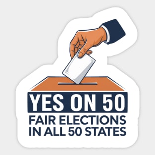 Yes On Prop 50 Stickers for Sale | TeePublic