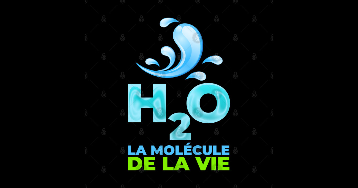 H2O, la molécule de la vie - Eau - Sticker | TeePublic