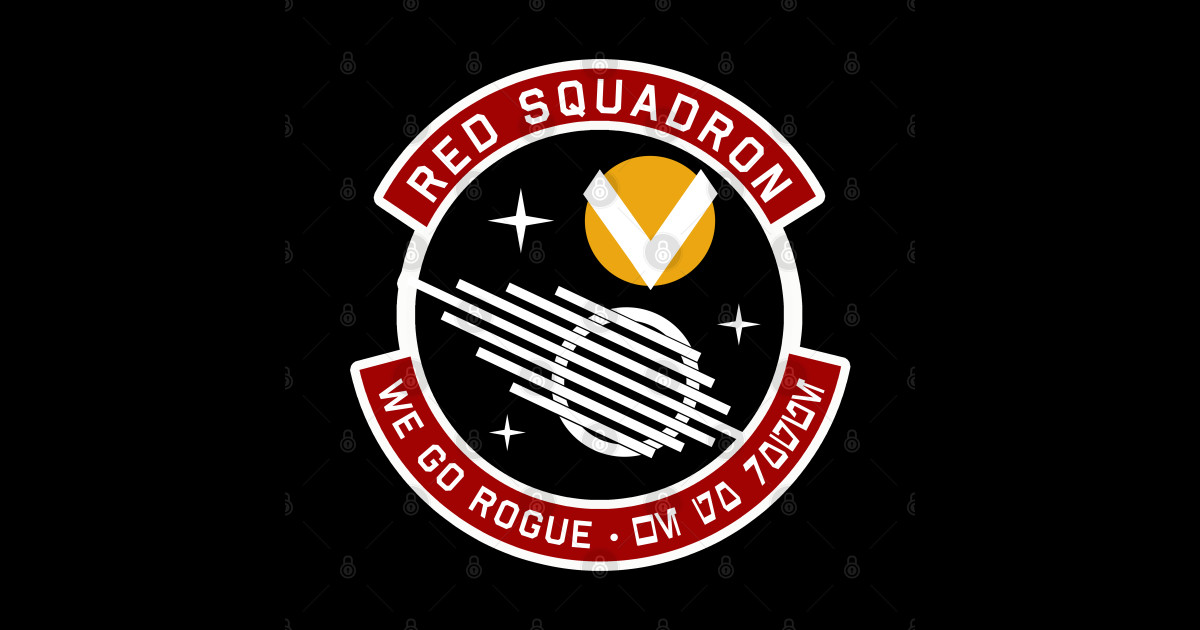 Red Squadron Patch - Star Wars - Sticker | TeePublic