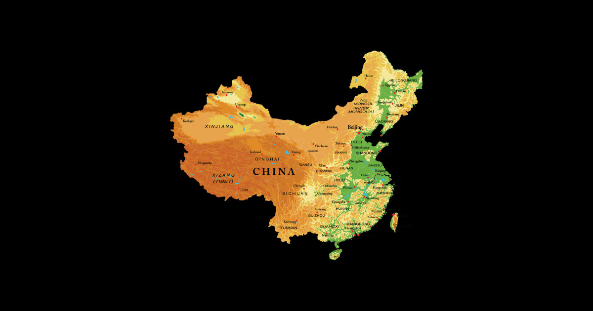 China map - China Map Travel - Sticker | TeePublic