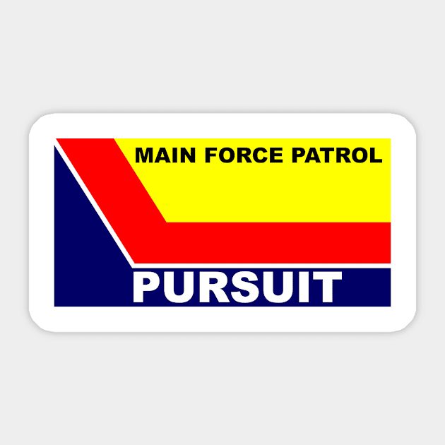 Mad Max MFP Pursuit - Mad Max Movie - Sticker | TeePublic