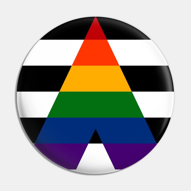Seamless Repeating LGBT Ally Pride Flag Pattern - Lgbt Ally - Pin ...