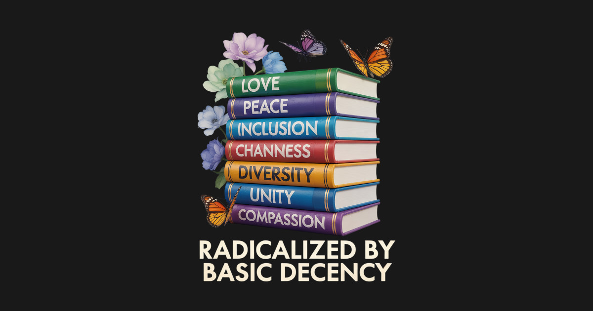 Book Flower Radicalized By Basic Decency Feminist Lgbt - Book Flower ...
