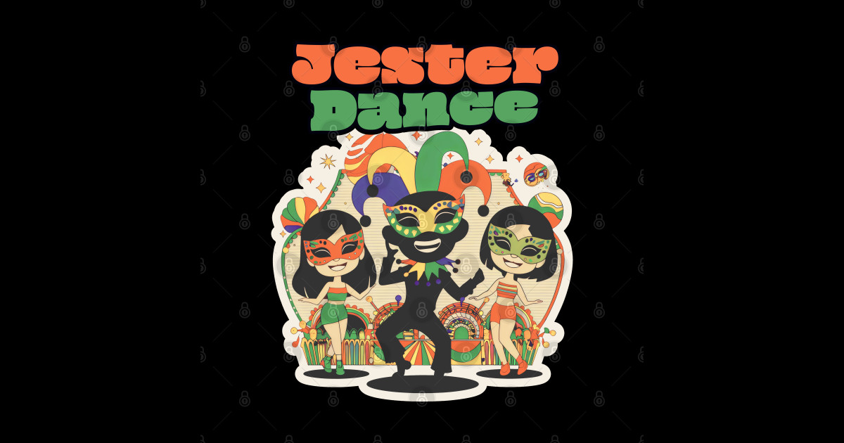Jester Dance Of Crimson Masks And Ebony - Jester - Sticker | TeePublic