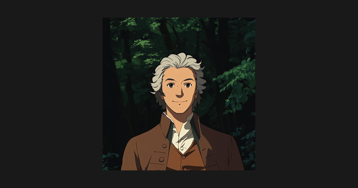 Jean-Jacques Rousseau | Anime style - Jean Jacques Rousseau - T-Shirt ...