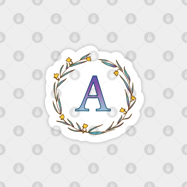 Monogram, letter A - Monogram - Sticker | TeePublic