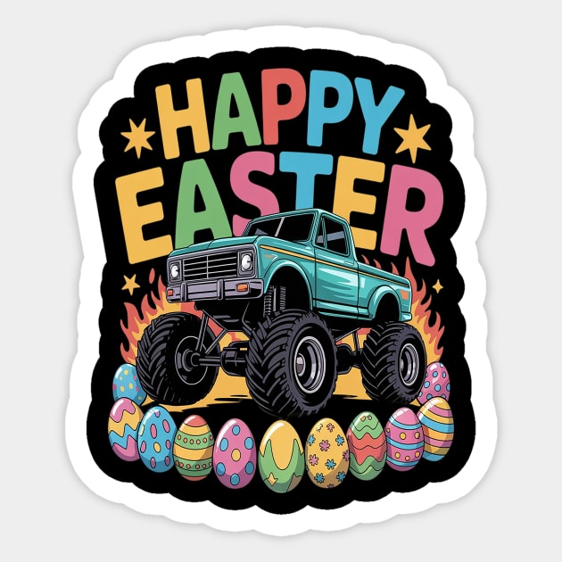 Boys Happy Easter Monster Truck Easter Eggs - Boys Happy Easter Monster ...
