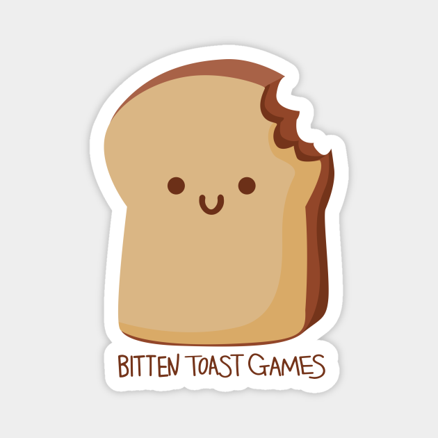 Bitten Toast Games Large Logo - Toast - Magnet | TeePublic